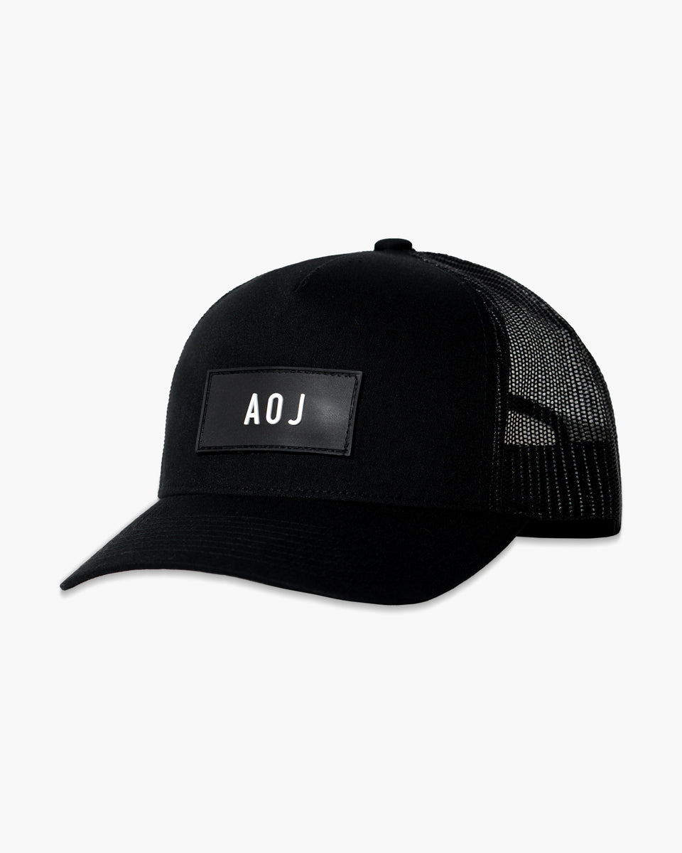 AOJ Bar Rubber Label Trucker Hat – ART OF JIU JITSU